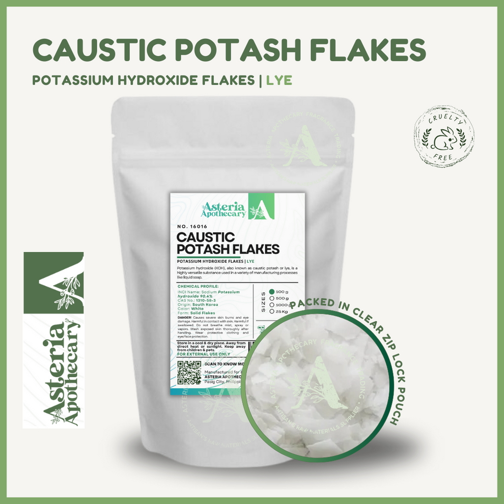 Caustic Potash Flakes | Lye – Asteria Apothecary